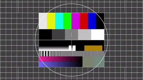 tv television broadcast screen test patt... | Stock Video | Pond5