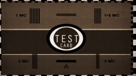 Tv Test Card Stock Footage ~ Royalty Free Stock Videos | Pond5