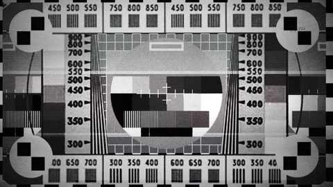 Tv test card calibration, alignment - TV... | Stock Video | Pond5