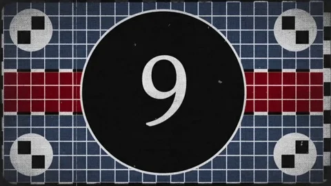 Tv test Card, Filmleader 70's style - ... | Stock Video | Pond5