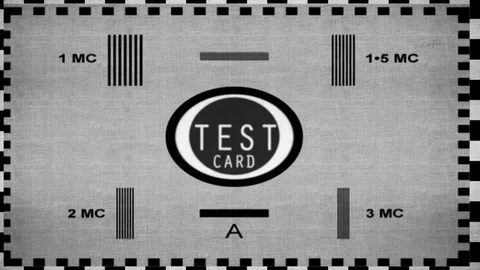 tv test card - television test signal | Stock Video | Pond5