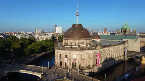 The TV tower appears from the roof, opti... | Stock Video | Pond5