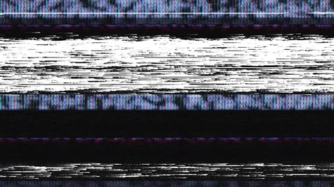 TV VHS Drops and noise - broadcast noise | Stock Video | Pond5