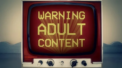 Adult Content Warning Stock Footage ~ Royalty Free Stock Videos | Pond5