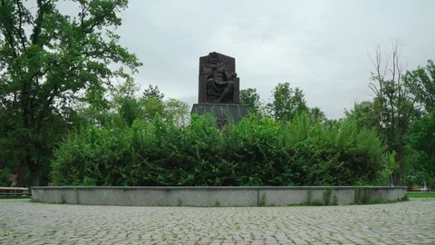 Tvrtko Kotromanic Statue in Gradski Park... | Stock Video | Pond5