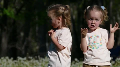 Tween Girls Playing Outside. 40 | Stock Video | Pond5