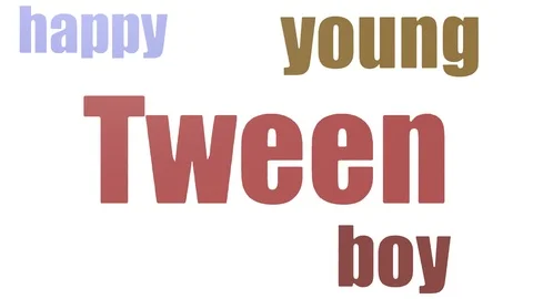 Tween Tag Cloud Animated Isolated On Whi... | Stock Video | Pond5