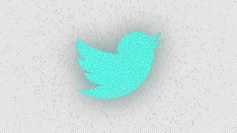 Tweeter logo animation. | Stock Video | Pond5