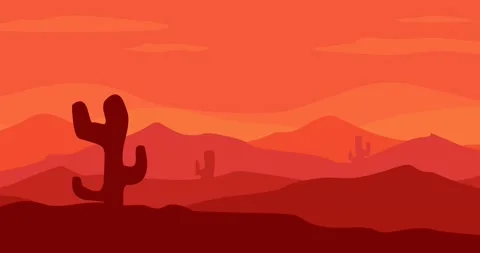 twilight red gradient nature mountains a... | Stock Video | Pond5