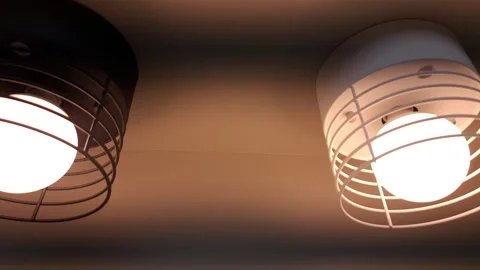 Twin indoor Interior lighting | Stock Video | Pond5
