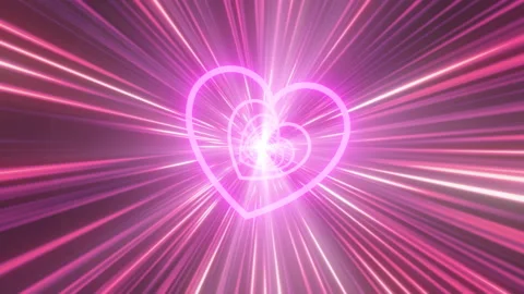 Twisted Spinning Pink Neon Glowing Light... | Stock Video | Pond5