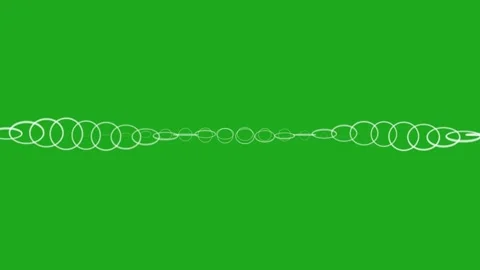 Twisting rings pattern on green screen b... | Stock Video | Pond5