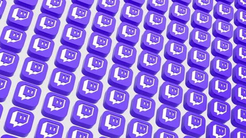 Twitch Logo Offset Grid, Background Loop | Stock Video | Pond5