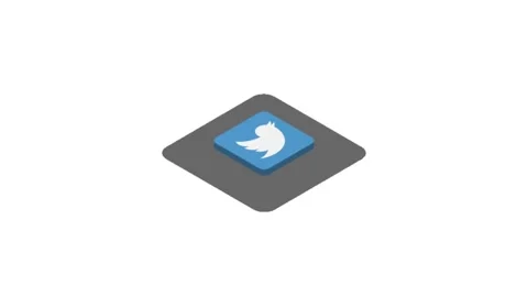 twitter icon background animated, logo s... | Stock Video | Pond5