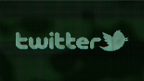 Twitter Logo Pixel Screen Animation. Fut... | Stock Video | Pond5