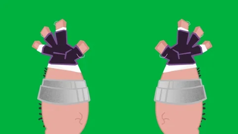 Two animated sock puppets on green scree... | Stock Video | Pond5