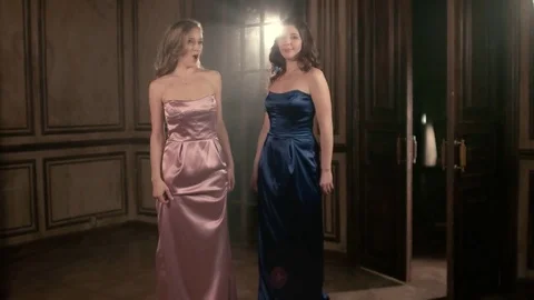 Two Beautiful opera singer girl. 4k Port... | Stock Video | Pond5