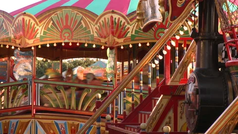 Classic Fairground Rides Stock Video Footage | Royalty Free Classic ...
