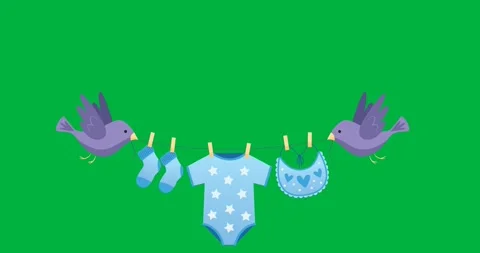 Baby Clothes Vector Stock Videos – Royalty-Free HD & 4K Videos | Pond5