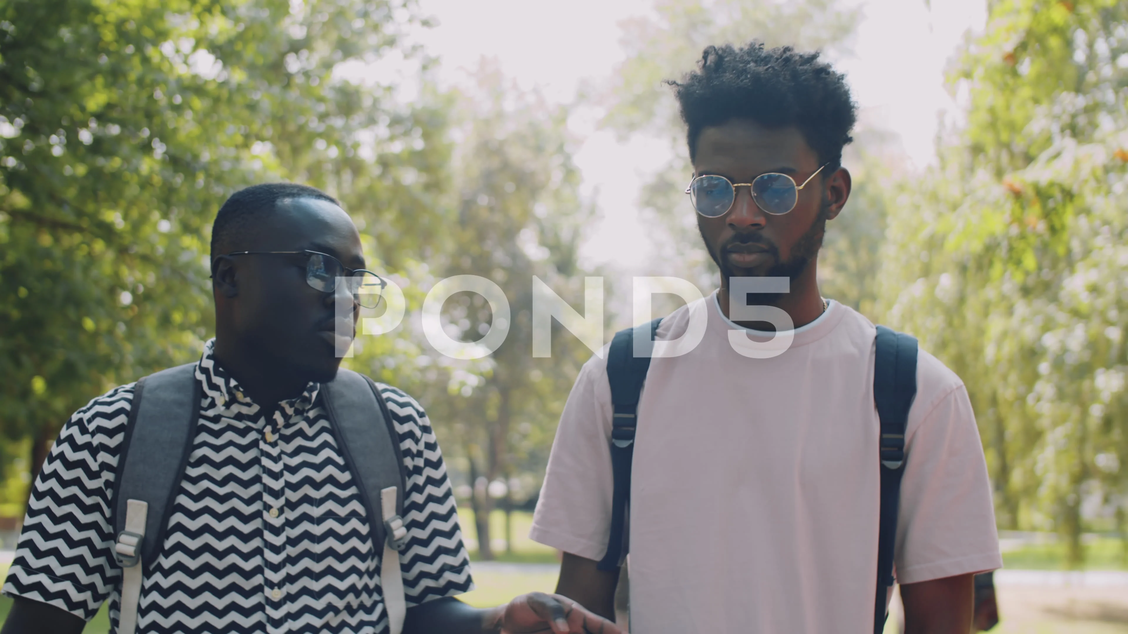 Black College Students Walking
