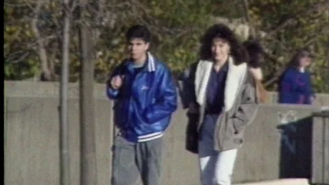 College Students 90S Stock Video Footage | Royalty Free College ...