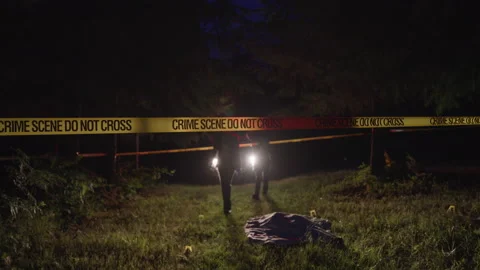 Two Crime Scene Investigators Approach a... | Stock Video | Pond5