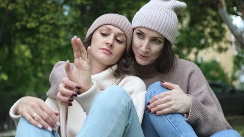 Women Hugging Women Stock Video Footage | Royalty Free Women Hugging ...