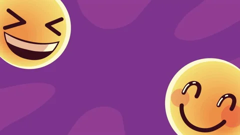 two emoticons characters animation | Stock Video | Pond5