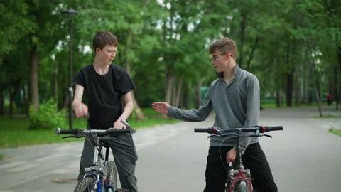 Two Friends Greeting Each Other with a K... | Stock Video | Pond5