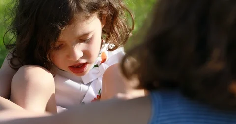 two girls talking, B girl talking to A g... | Stock Video | Pond5