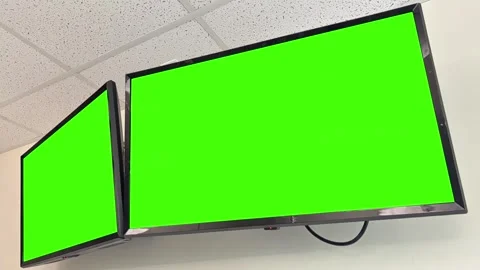 Two Green Screen TVs in Shared Patient H... | Stock Video | Pond5