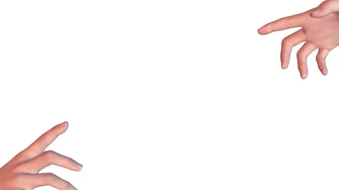 Two human hands reaching out to each oth... | Stock Video | Pond5