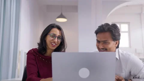 Two Indian female male office executives... | Stock Video | Pond5
