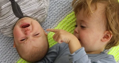 Two little children, boy and girl, cryin... | Stock Video | Pond5