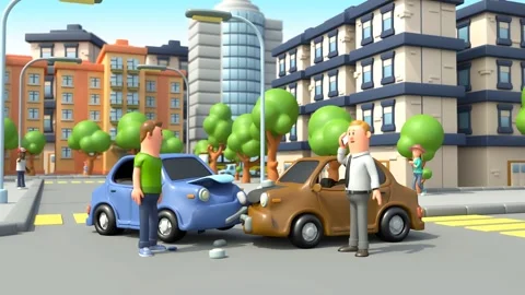 Car Crash Cartoon Stock Video Footage | Royalty Free Car Crash Cartoon ...