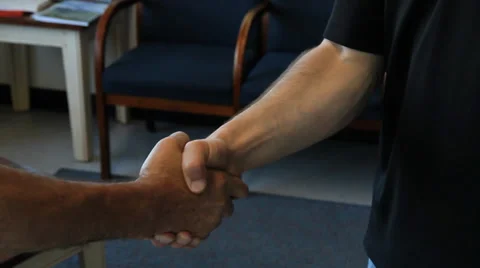 Two Men Shake Hands, Then Hand Over Keys | Stock Video | Pond5