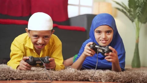 Muslim Children Playing Stock Footage ~ Royalty Free Stock Videos | Pond5