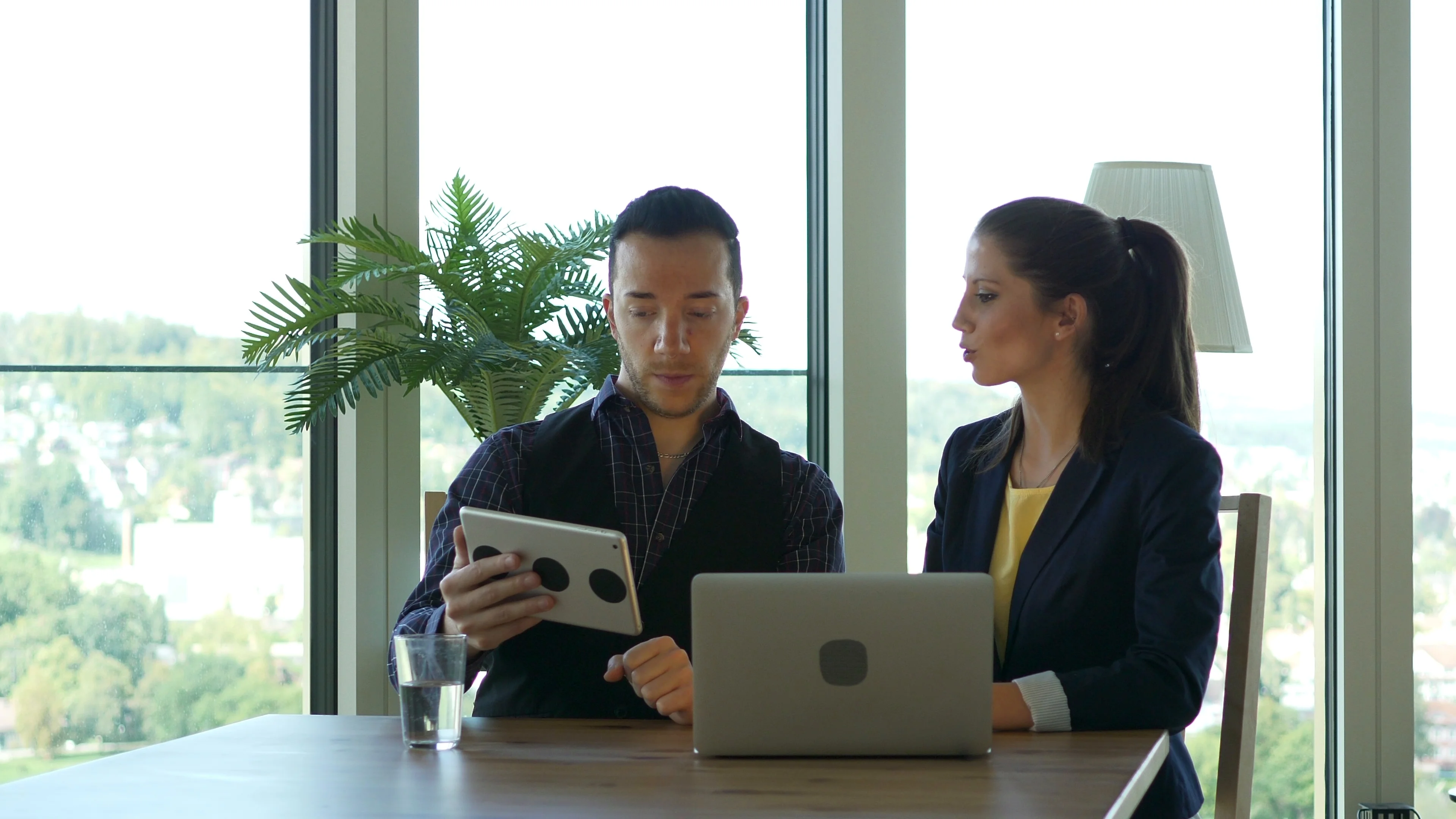 Business Discussion Two People