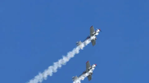 Planes In Formation Stock Footage ~ Royalty Free Stock Videos | Pond5