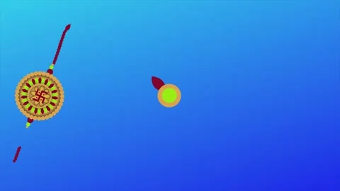 Two Rakhi Side By Side Animation. Happy ... | Stock Video | Pond5