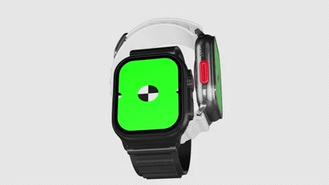 Two smart watch with green screen rotati... | Stock Video | Pond5