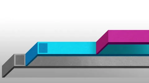 Two step intro title box diagram, powerp... | Stock Video | Pond5