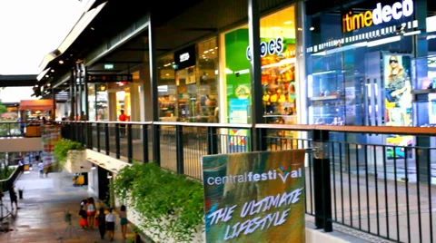 Two-storey shopping mall . Video in shif... | Stock Video | Pond5