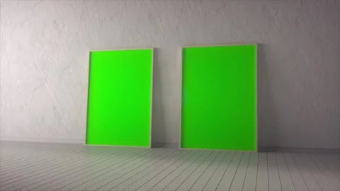 Two Vertical Green Screen Posters in Min... | Stock Video | Pond5