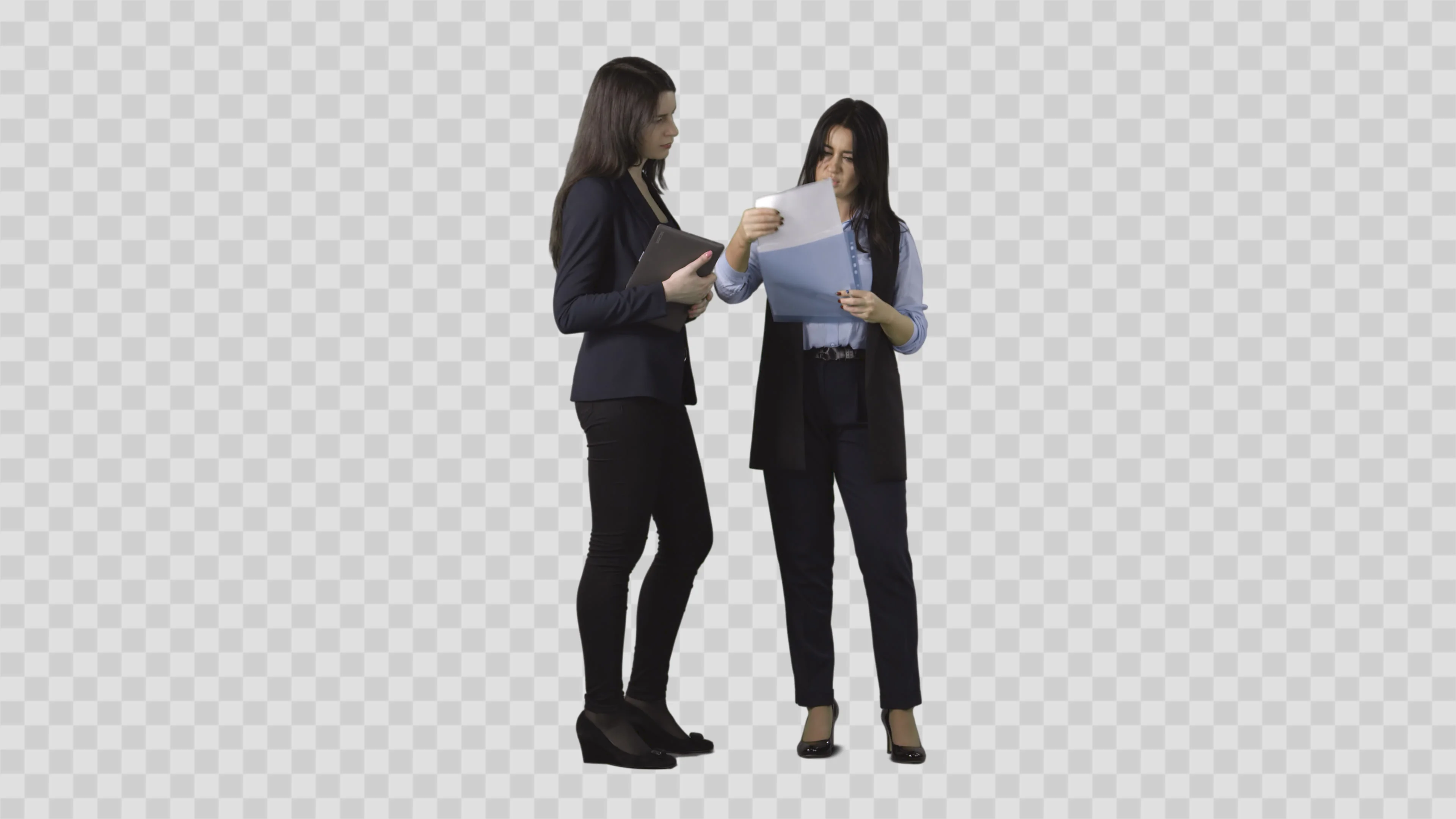 Two Business People Talking Png