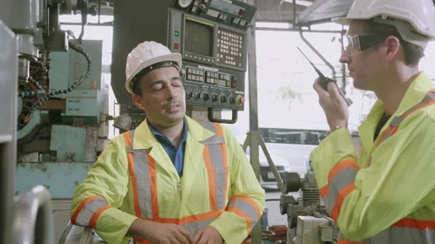 Two young maintenance man in uniform che... | Stock Video | Pond5