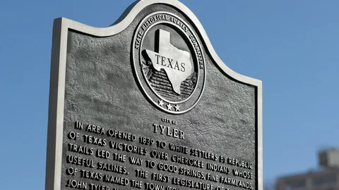 Tyler Texas Historical Sign Static Alter... | Stock Video | Pond5