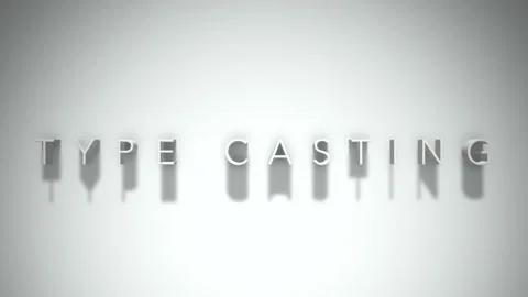 type casting 3D title animation white te... | Stock Video | Pond5