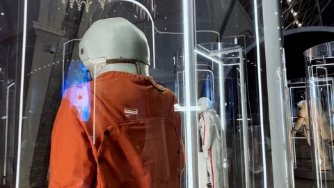Types of space suits. Details of spacesu... | Stock Video | Pond5