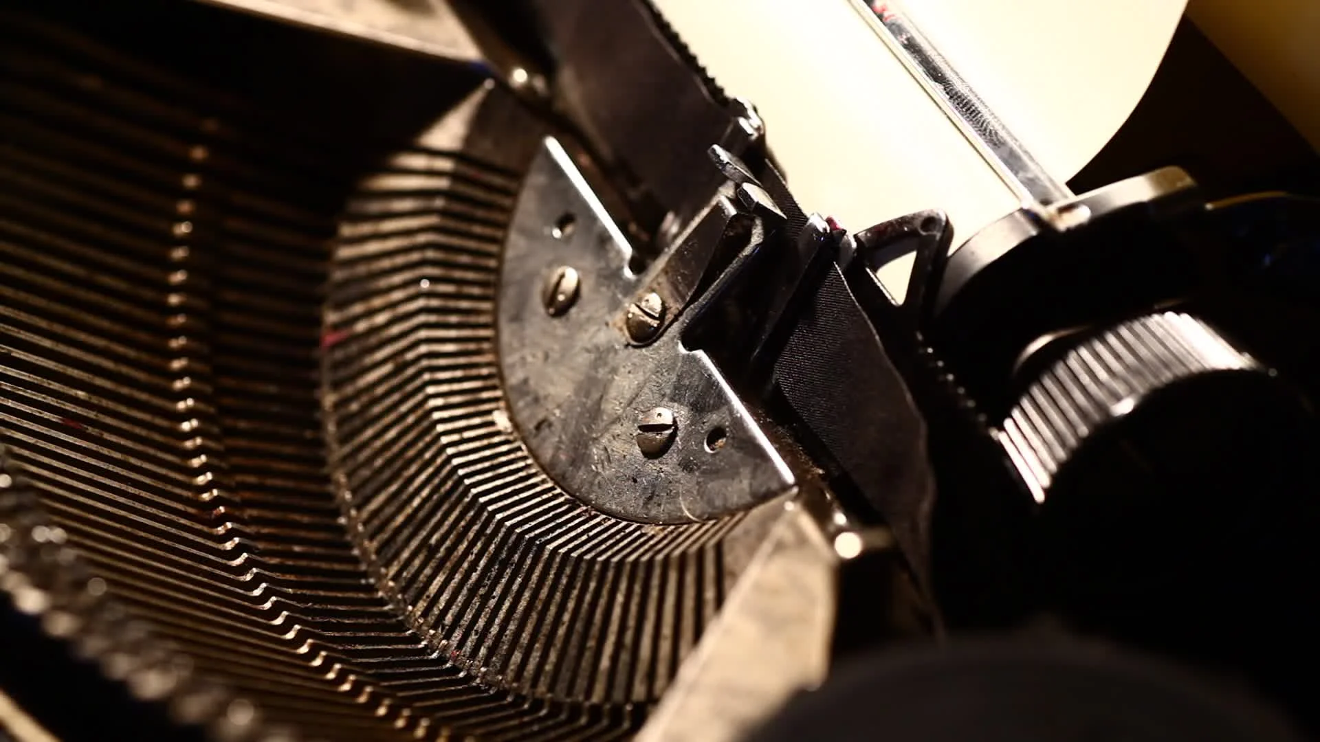 Internal View Of Typewriter